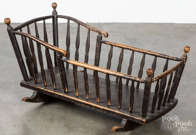 Painted Windsor Cradle