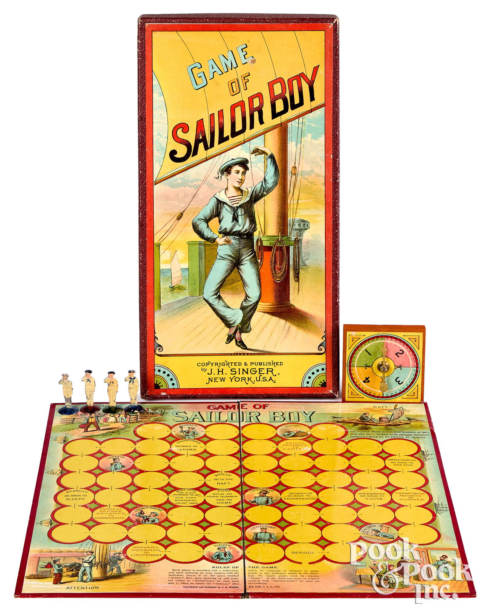 J.H. Singer Game of Sailor Boy, ca. 1899 - Apr 23, 2021 | Pook & Pook ...