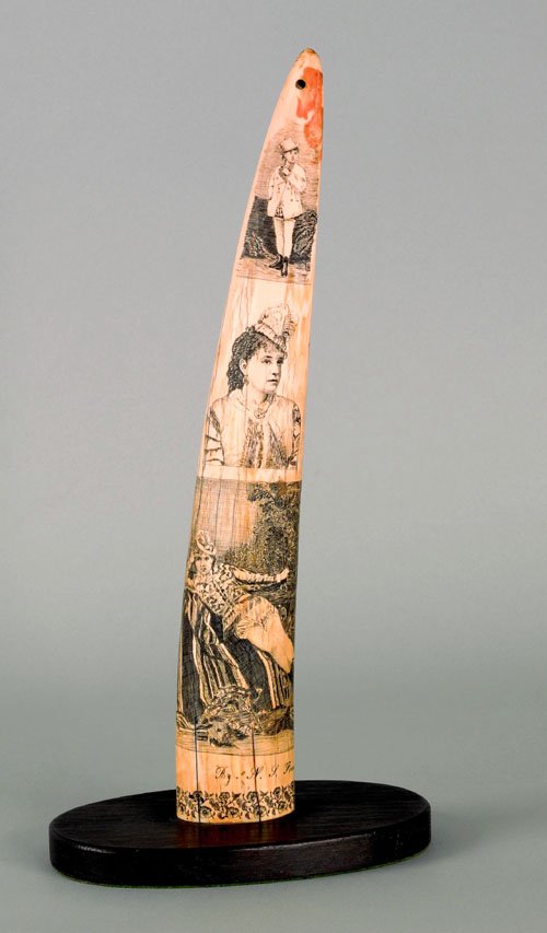 715: Nathaniel S. Finney scrimshaw walrus tusk, ca. 1 - Jan 16, 2010 ...