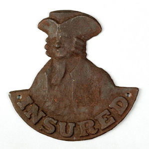 Cast Iron Fire Mark For The Penn Fire Insurance