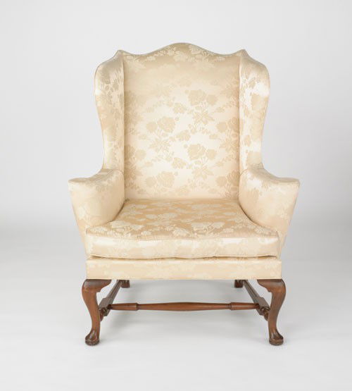 753: Kittinger Queen Anne wing chair.