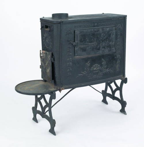 Pennsylvania Cast Iron Stove Inscribed Peter Ege