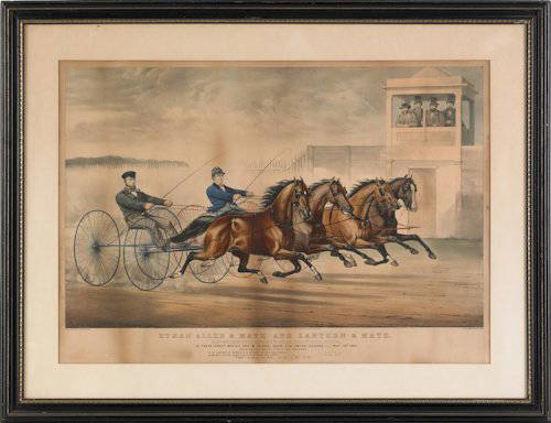 Currier & Ives Lithograph Titled Ethan Allen & M