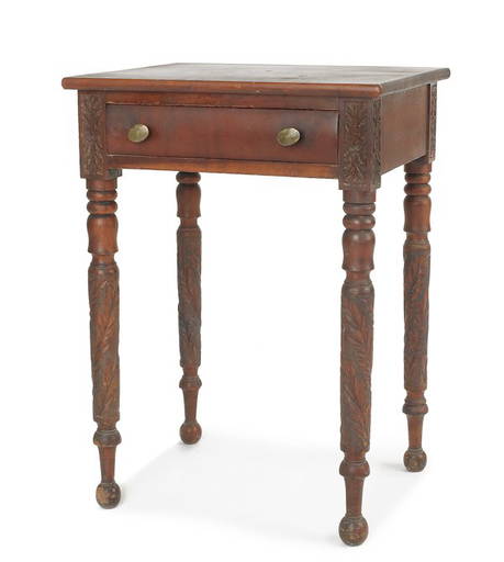 Pennsylvania Sheraton Mahogany And Cherry One Dra