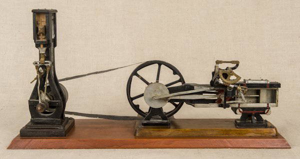 Wood Steam Engine Model Made By Ben L. Root, Chag
