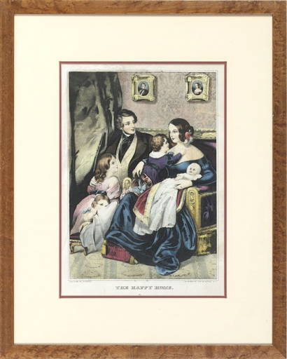 Five Currier And Ives Color Lithographs, Titled