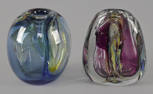 Two Michael Boylen studio art glass vases, one da - Mar 18, 2014 | Pook ...