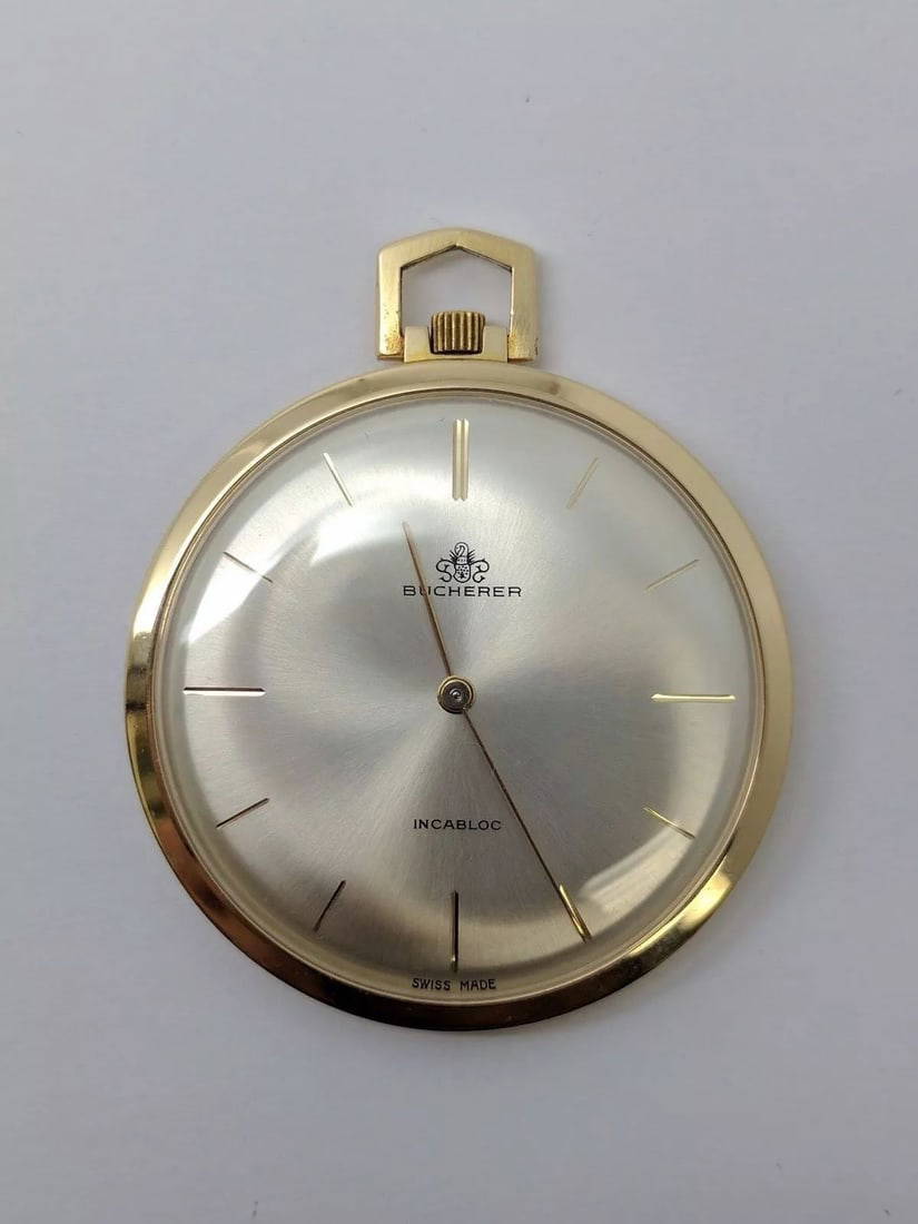 Bucherer Incabloc Pocket Watch - Manual Winding Watch - 41mm 406661 Auction