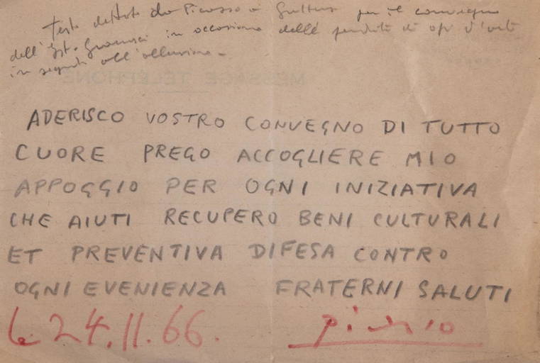 Picasso, Pablo Firma