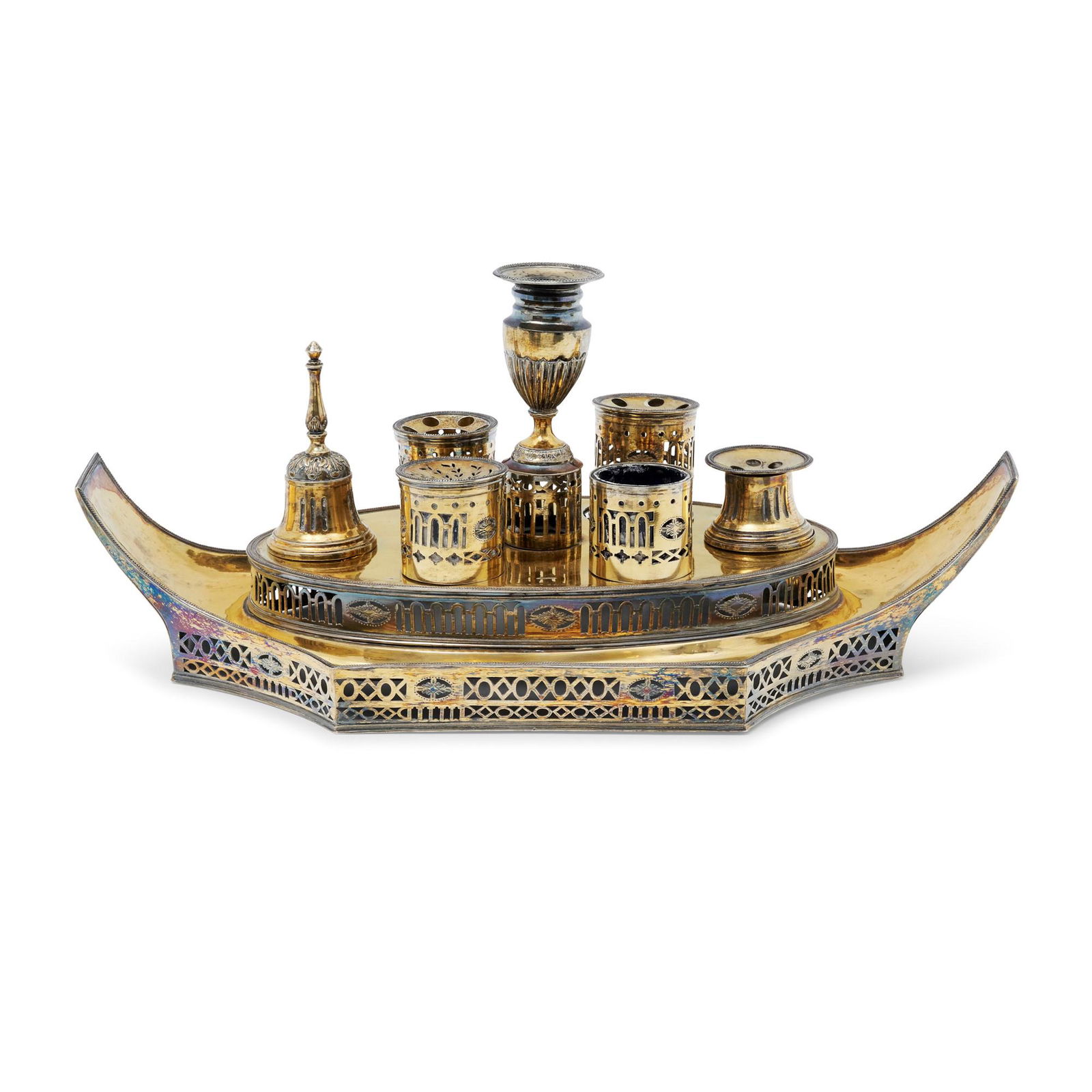 A gold plated inkwell, 20th Century - May 23, 2022 | Finarte in Italy