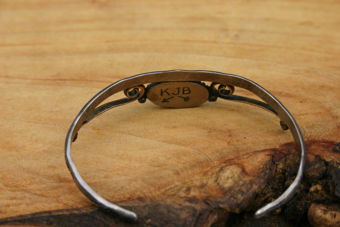 Kenneth Begay Lapis Sterling Silver Cuff Bracelet