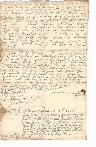 1726 Colonial Obligation Bond