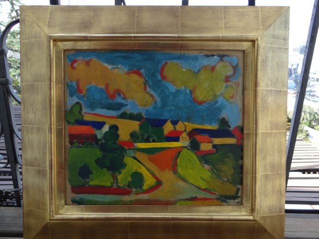 Frank Berry Standish Oil On Board Landscape P715