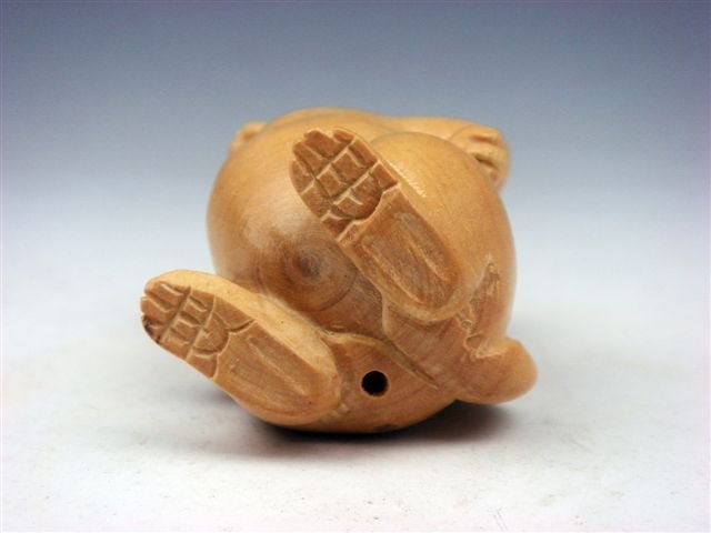 Japanese Hand Carved Wooden Mouse