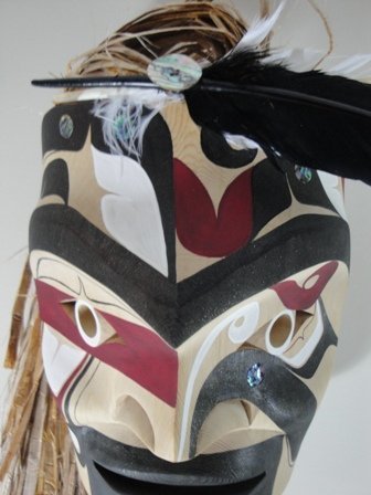 West Coast Native Makah Warrior Mask