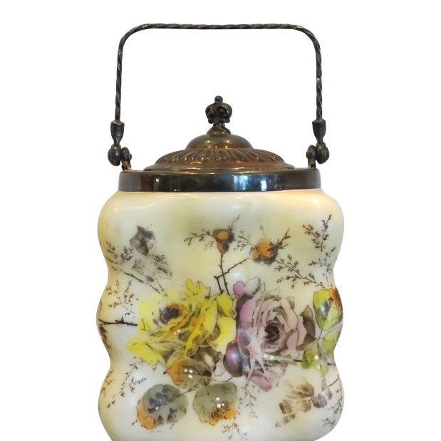 Unusual Antique Hand Painted Wavecrest American Art