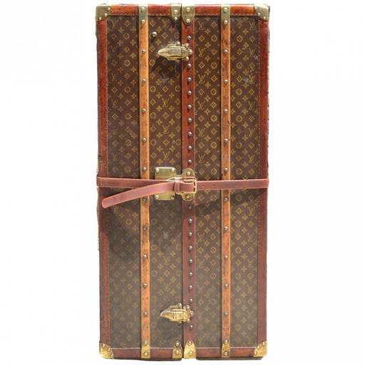 Antique Louis Vuitton Monogram Liberace Wardrobe Trunk