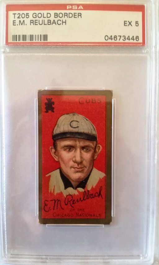 1911 E.m Reulbach T205 T 205 Psa 5 Cubs Baseball