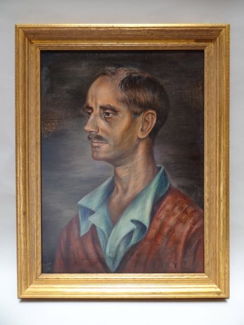 Burr Singer Portrait of a Man 1945