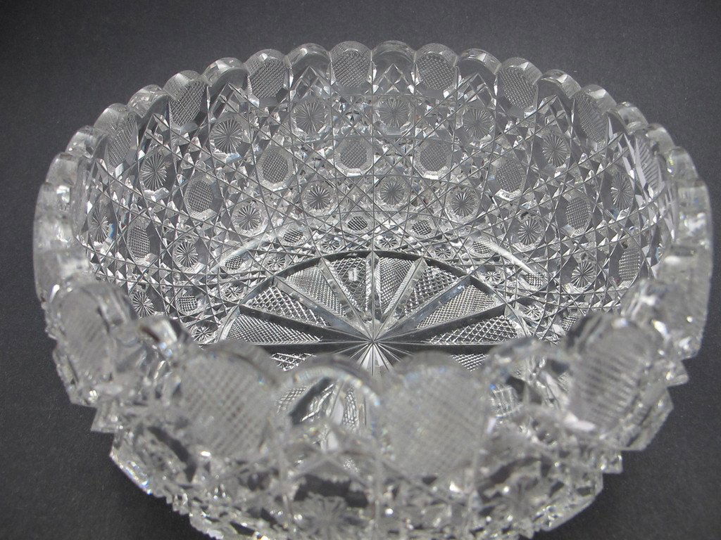 ABP Harvard cut glass bowl American brilliant period