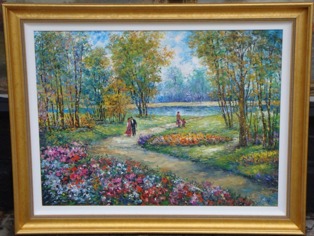 RARE LRG ORIG WALKWAY PAINTING DIMITRI POLAK RUSSIA - May 02, 2016 ...