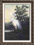 M. Devoe - Painting of 2 Egrets - Jun 28, 2015 | Greenwich Auction in CT
