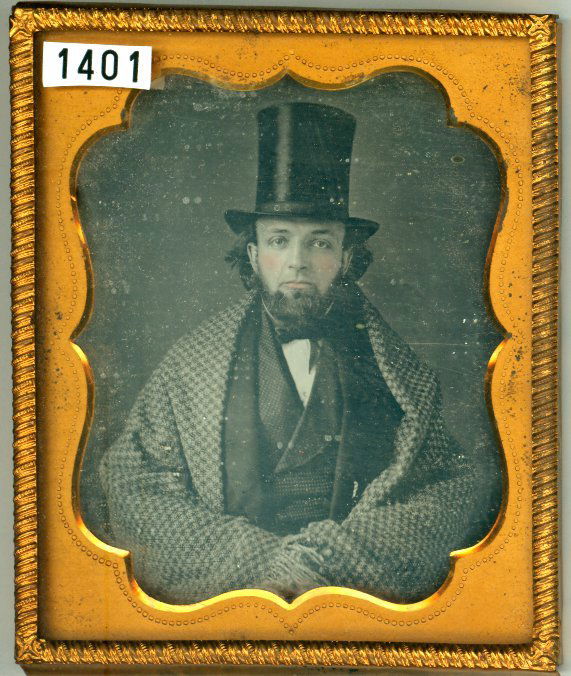 Benjamin Alden Wooster wearing a Stove Top Hat