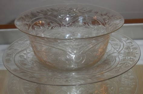 Antique English Thomas Webb Rock Crystal Intaglio Cut