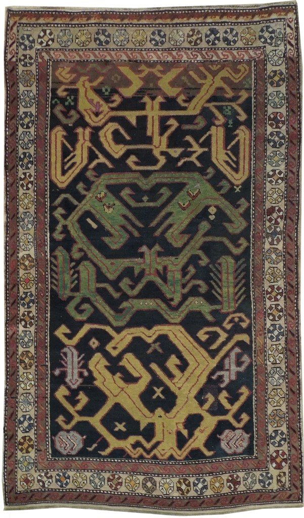4X7 Kavkaz Kazak Rug Handmade Modern Rugs