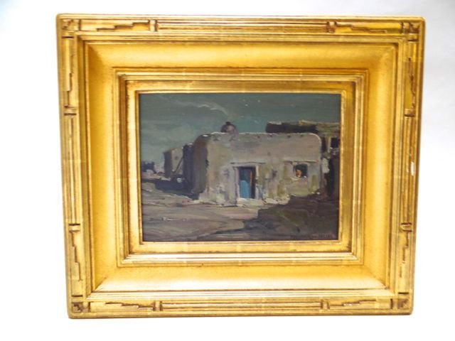 Fredrick William Becker Nocturnal Adobe New Mexico Oil