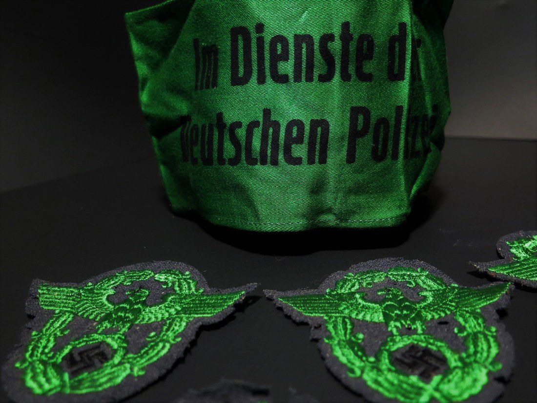 WWII German Nazi Police Patches