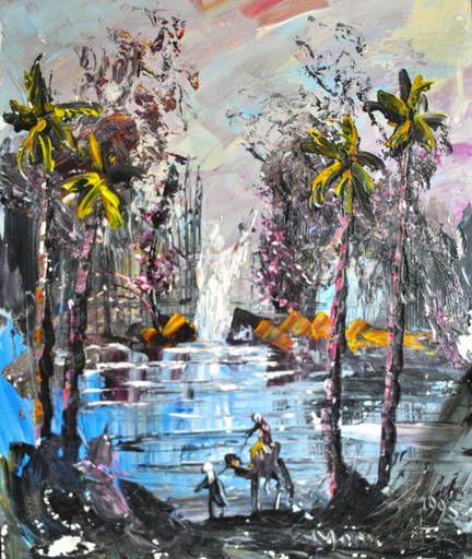 Dancing Rabbis On Rooftop