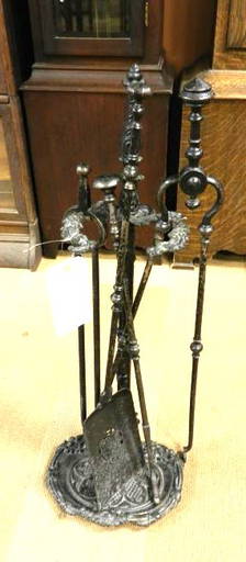 Iron 5 Piece Fireplace Set - Jan 01, 2019 | Iroquois Auctions in NY