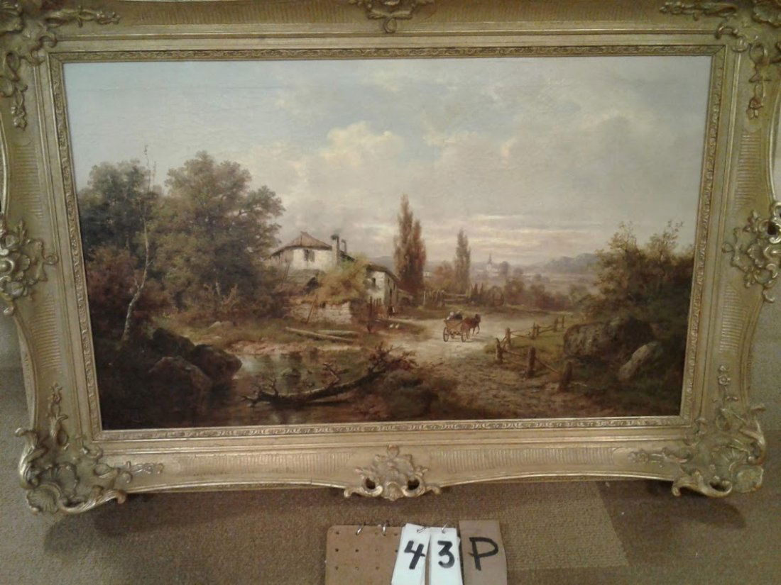 Julius Rose Signed Oil on Canvas Landscape Painting - Jan 01, 2020 ...