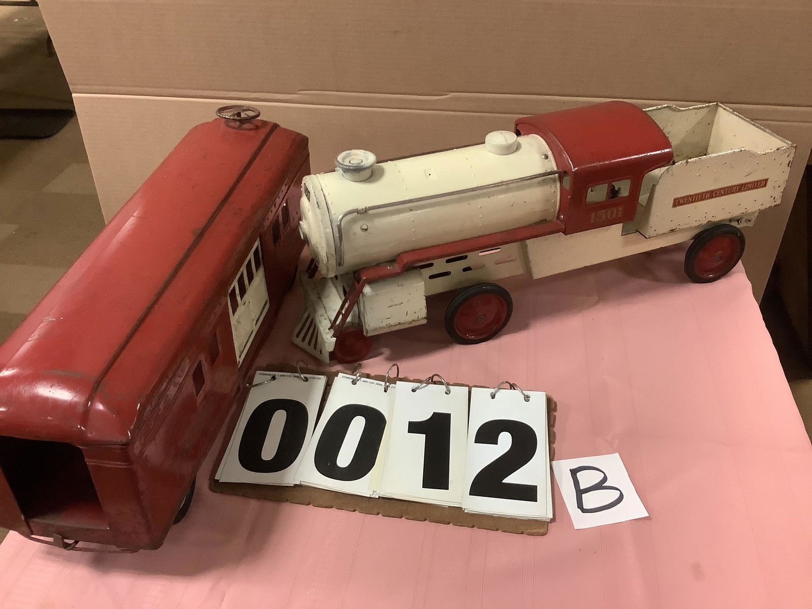 For Auction: 1900s Metalcraft Ride-on Train and Car (#0012B) on Jan 01 ...