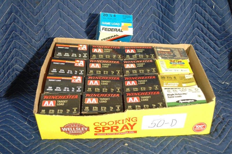 17 Boxes Of 20 Gauge Shotgun Ammo
