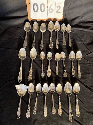 23 Coin Silver Flatware Pieces (#0062) on Jun 11, 2022 | Iroquois ...