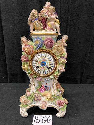 19c Meissen Figural Clock with Cherubs (#0015GG) on Apr 16, 2023 ...