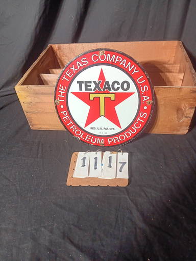 Enamel Texaco Sign