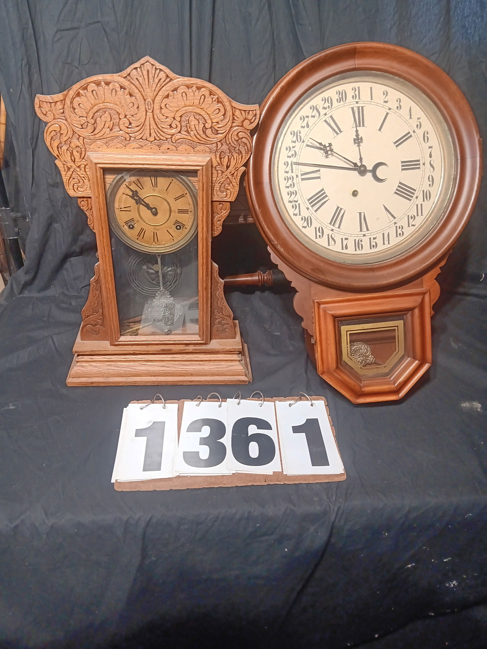 Two 1890s American Wall And Shelf Clocks Auction