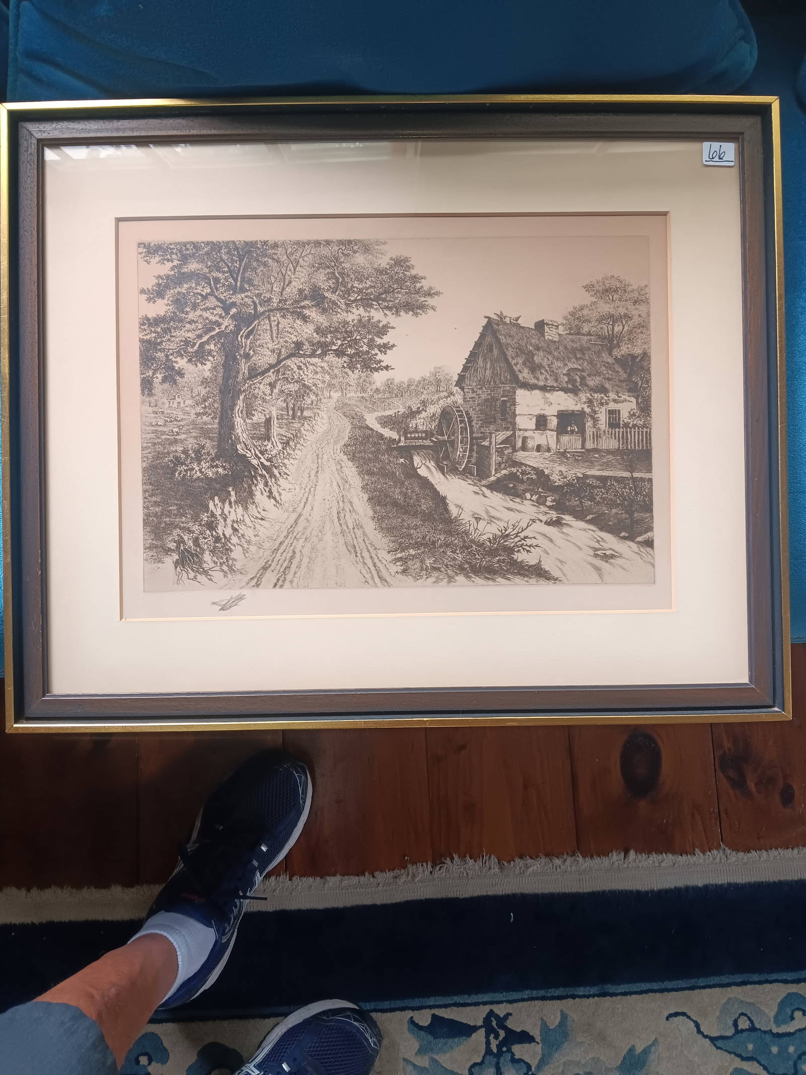 19c E. Rost Engraving Of A Grist Mill And Stream Auction