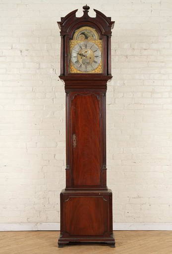 18thc Mahogany Tall Case Clock By Yates Liverpool