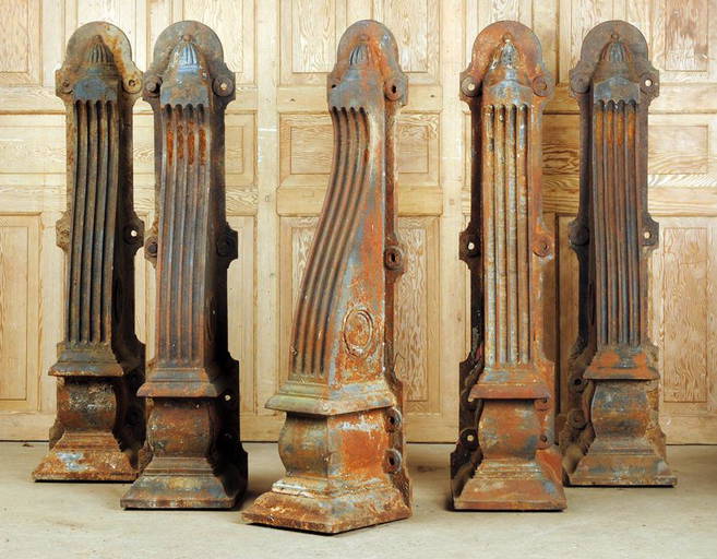 Five Cast Iron Corbels Circa 1880
