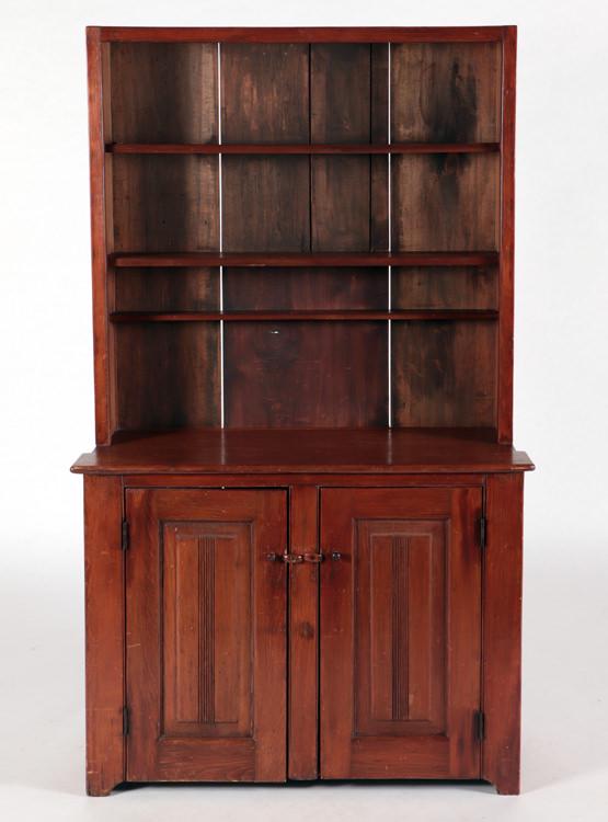 A primitive pine hutch table, with lift top seat, mid - Jan 31, 2021 ...