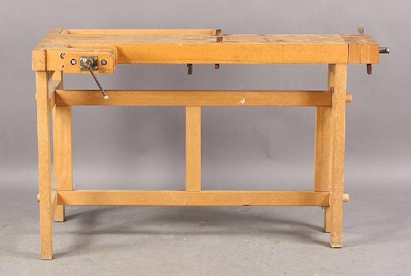 Work Bench Labeled La Levad Denmark Adjustable