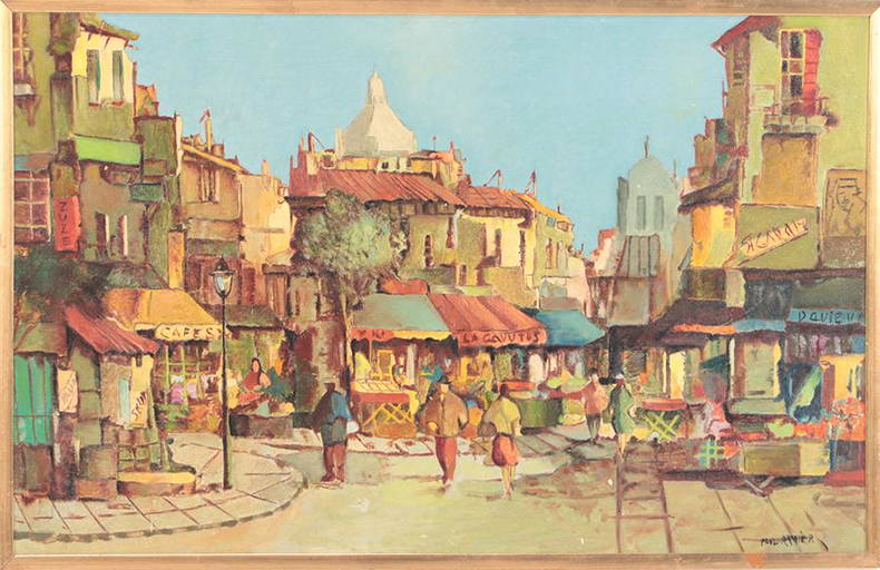 PAUL ROMIER "SONG OF PARIS" OIL ON BOARD (#2330) on Mar 24, 2022 ...