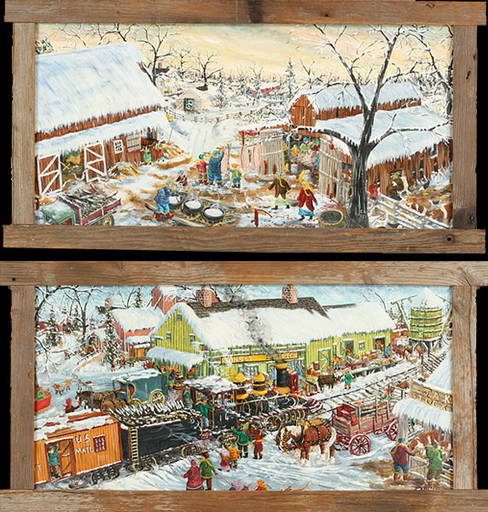 Gerald Lee Nees American Artist 4 Oil Paintings