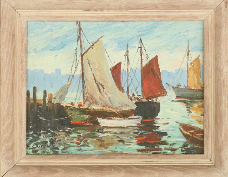 536: CESARE RICCIARDI PA OIL PAINTING SIGNED