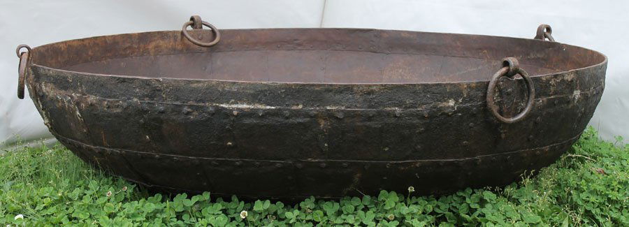 Large Iron Fire Pit Cauldron