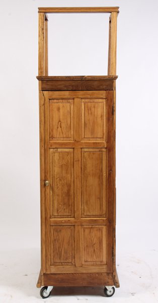 500: 7 STEP OAK SET PORTABLE LIBRARY STAIRS : Lot 500